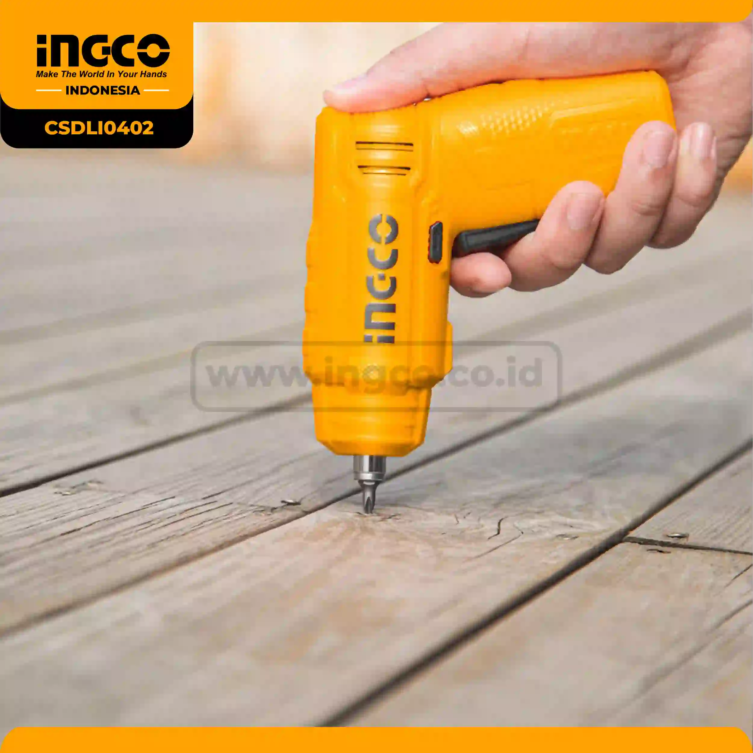 (SS) MESIN OBENG CORDLESS ECO 4V 1/4" 180/MIN