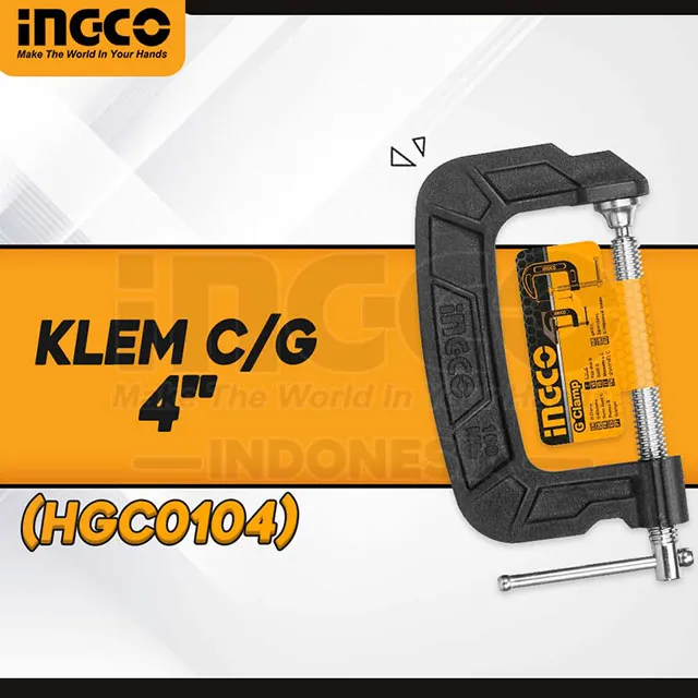 KLEM C / G CLAMP / ALAT PRESS KAYU BESI 4''